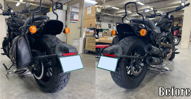 2018 Fat bob License Plate Relocation Kit / ハーレーダビッドソン名古屋 – ハーレー・カスタム ...